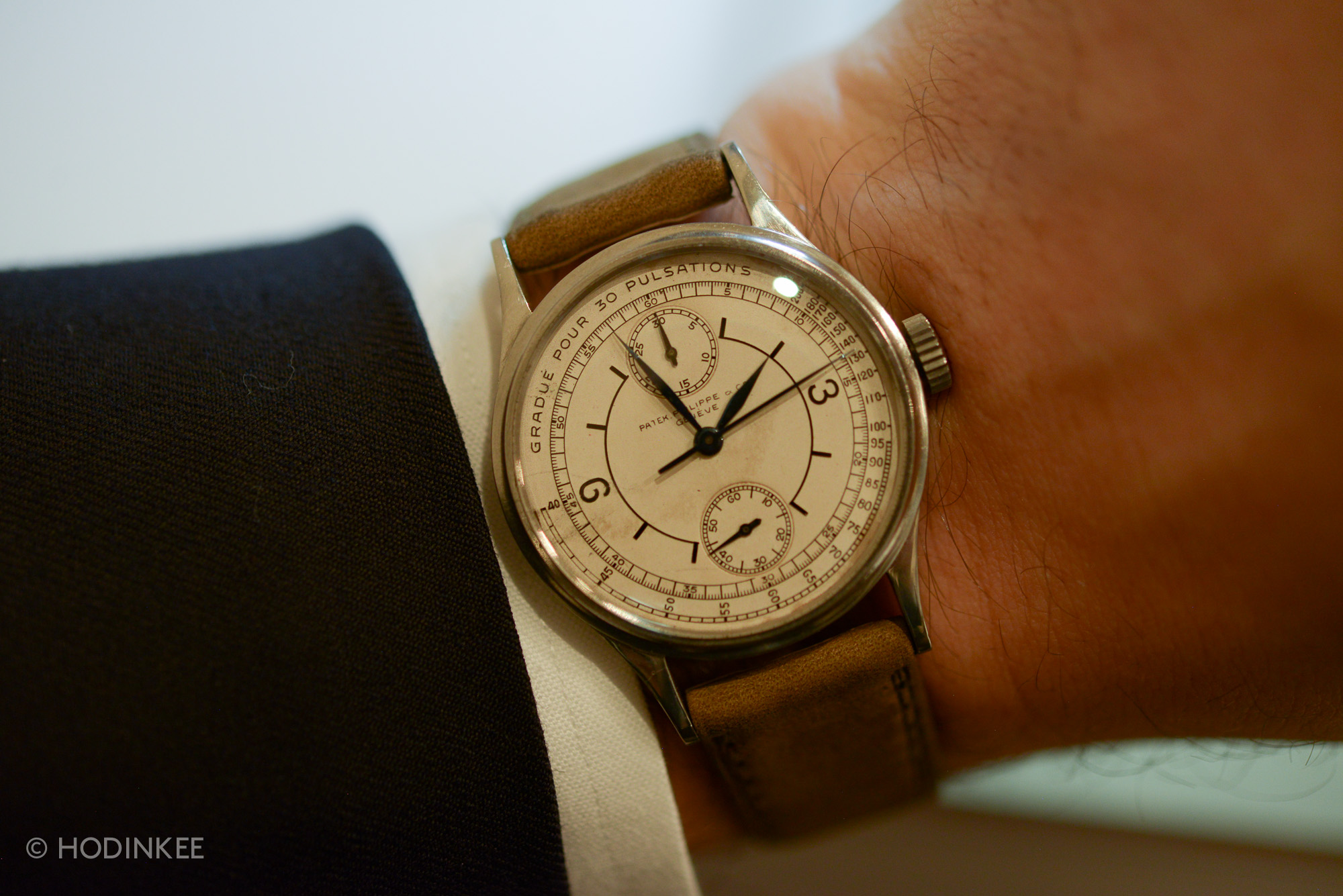 Patek Philippe Reference 130 Mono-Pusher Chronograph In Steel Sells For ...