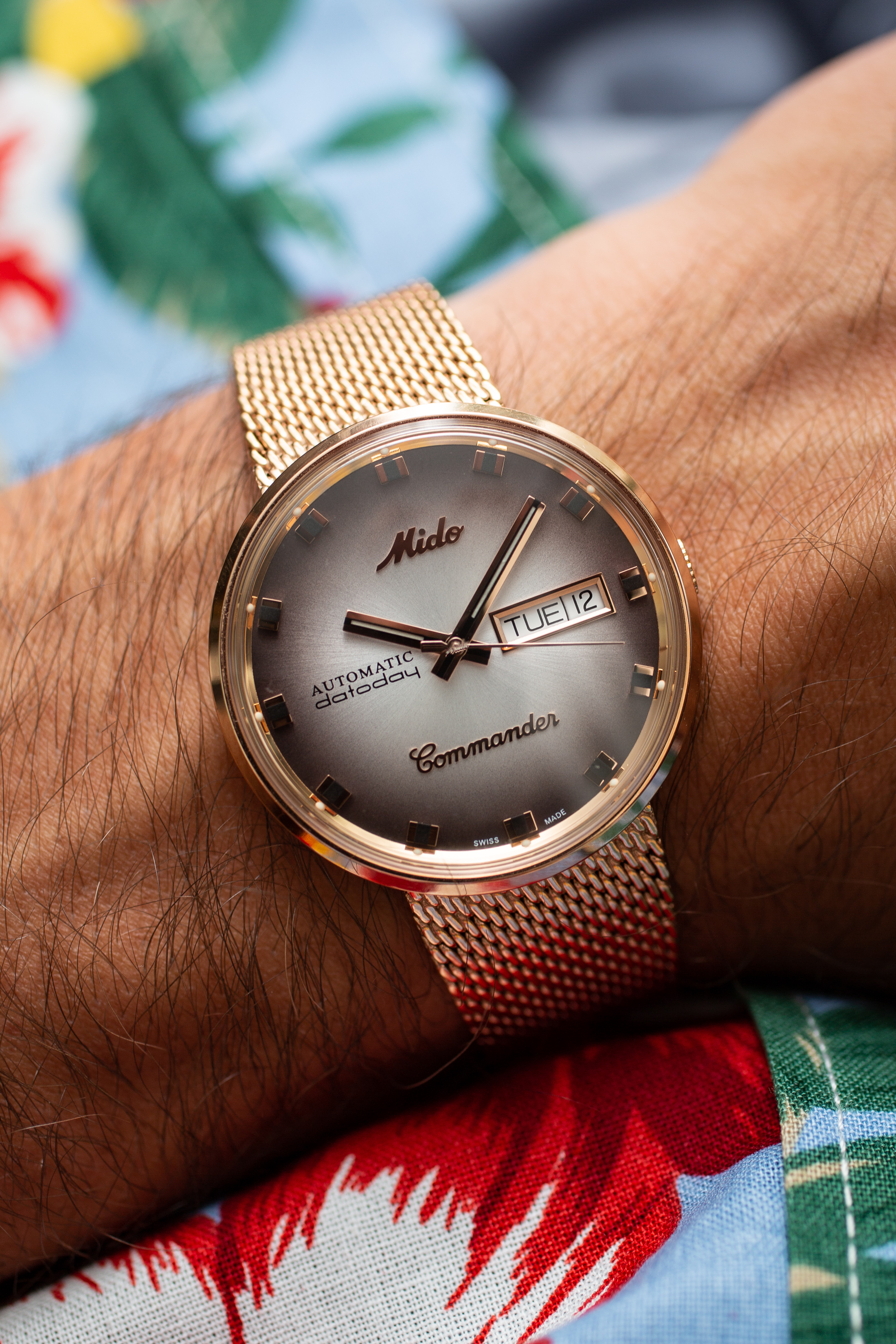 Hands-On: The Mido Commander Shade In Rose Gold - HODINKEE