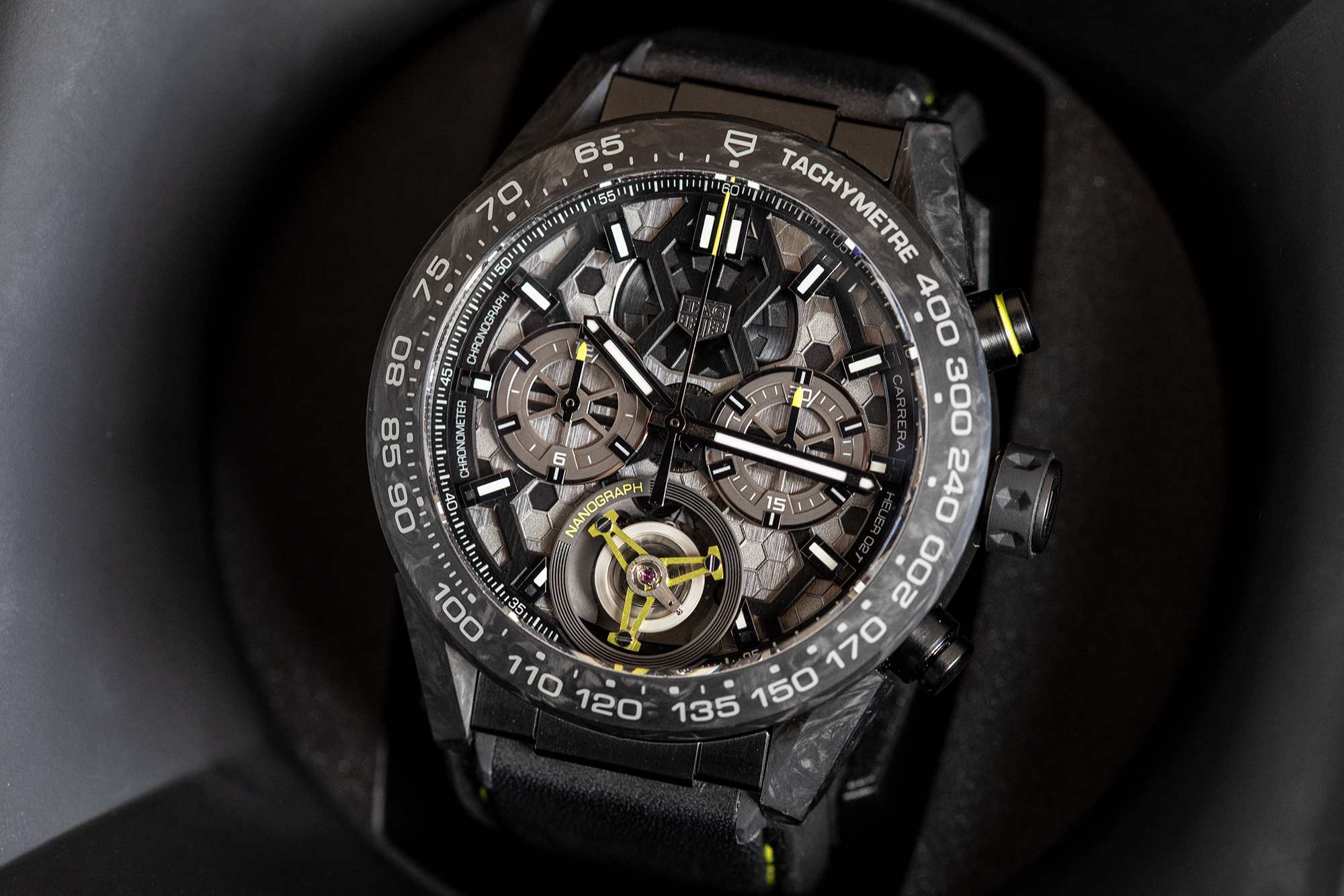 Hands-On: The TAG Heuer Carrera Calibre Heuer 02T Tourbillon Nanograph ...