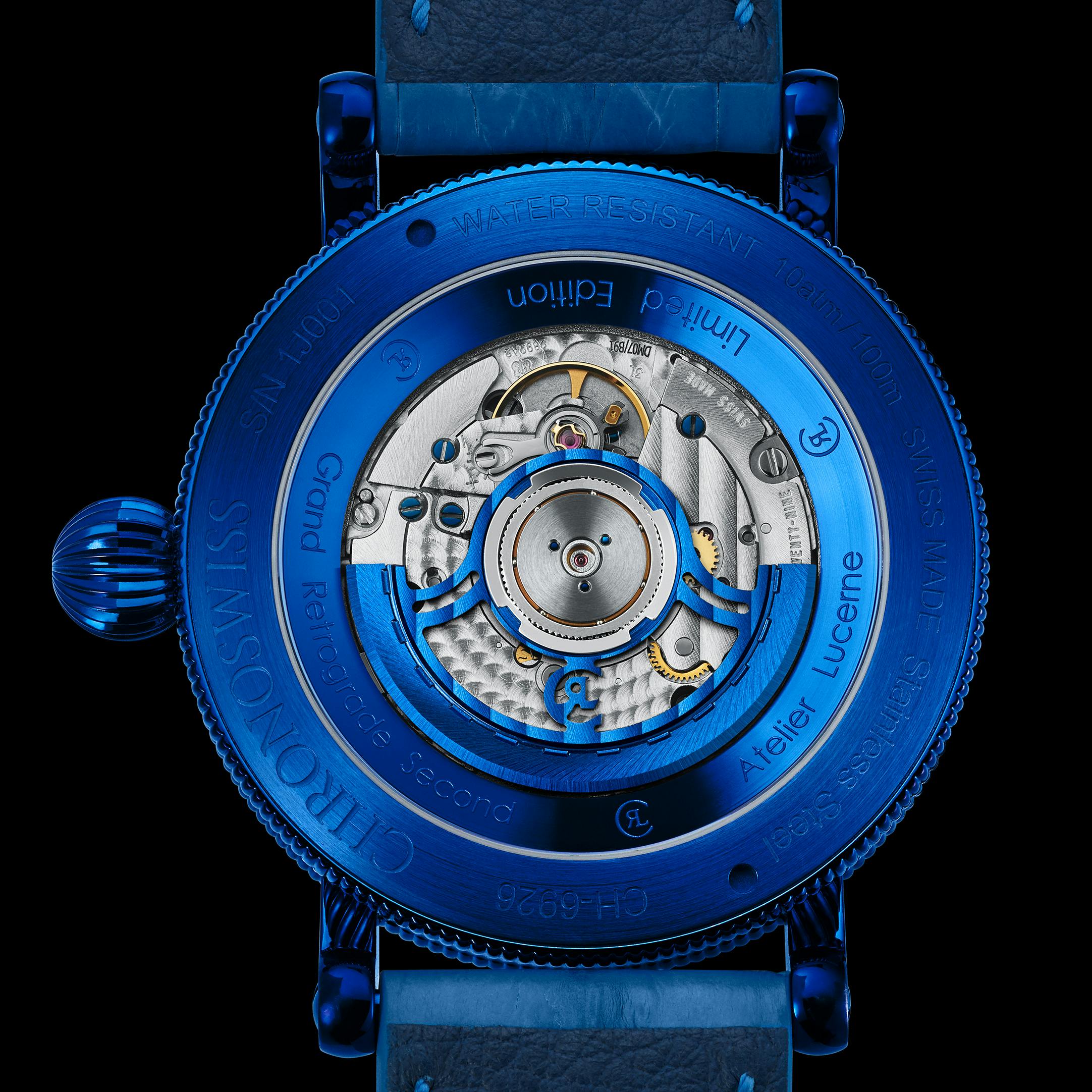 Introducing: The Chronoswiss Open Gear ReSec In Blue And Gold - HODINKEE