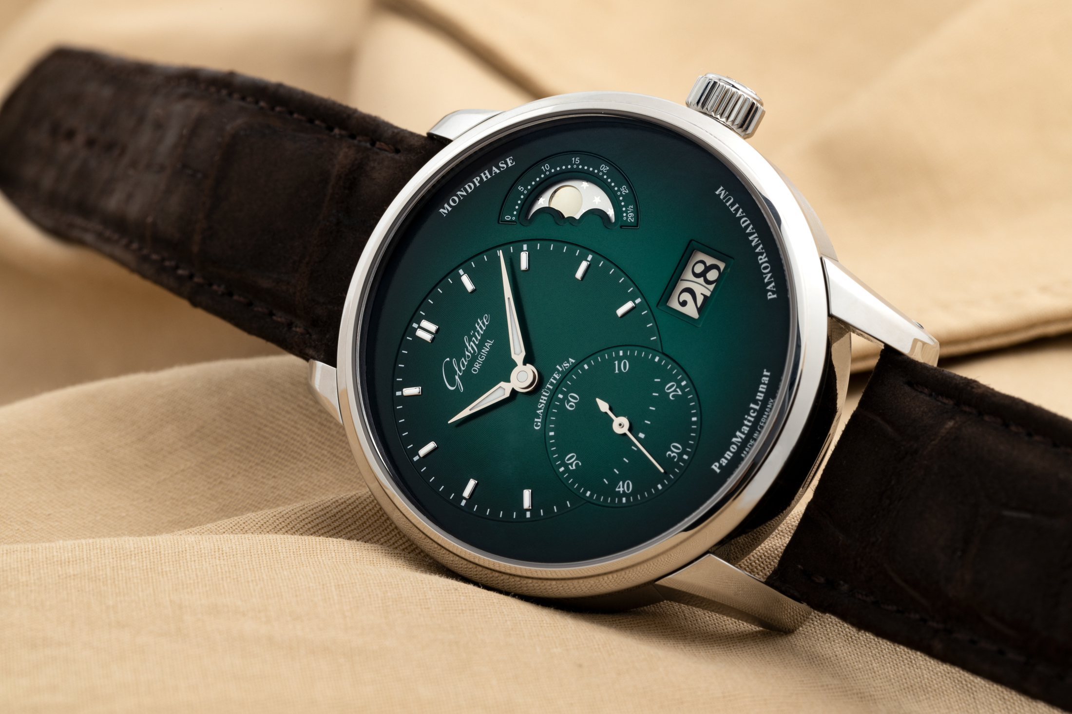 Glashütte Original Panomatic Lunar With New Green Gradient Dial