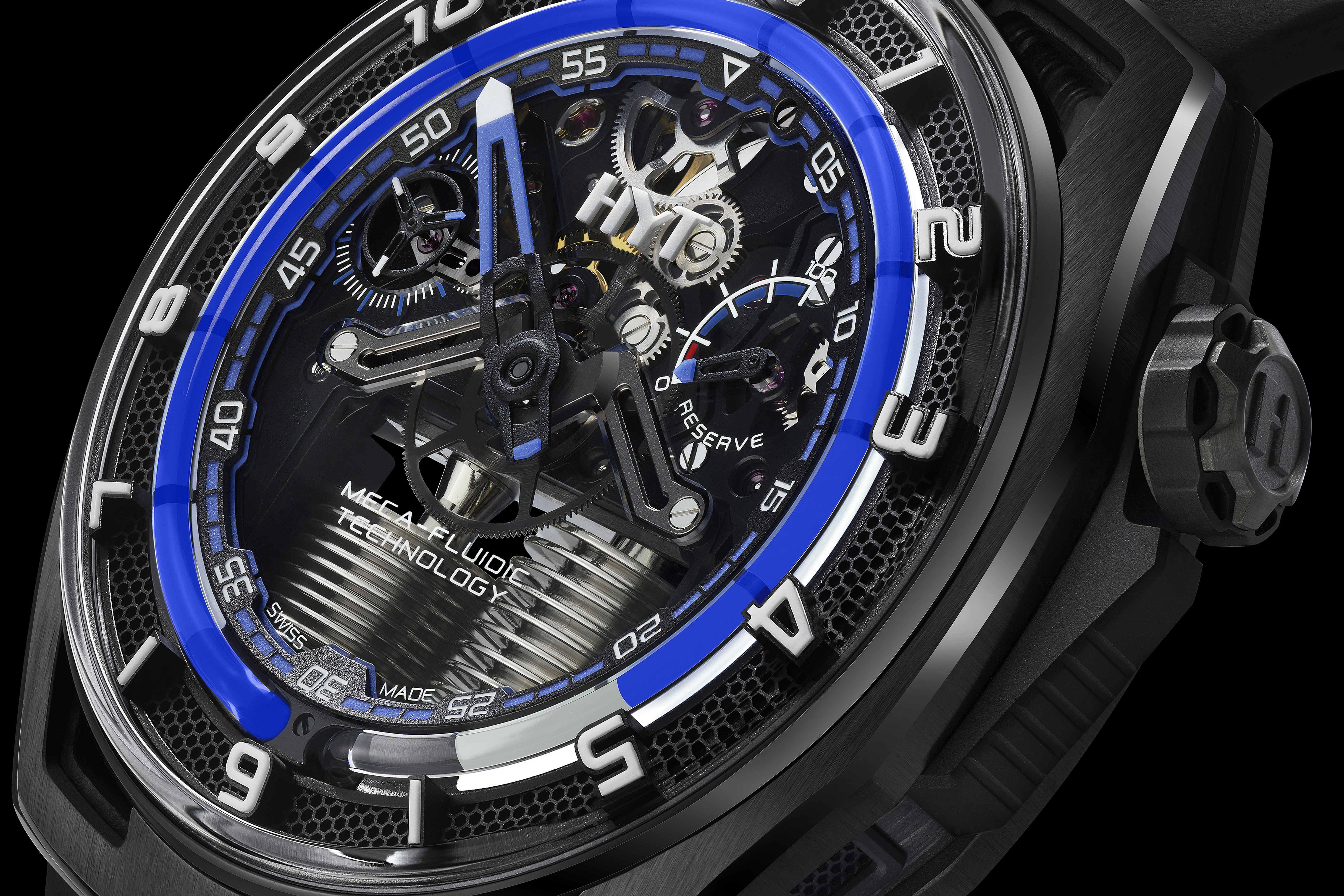 The New Futuristically Fluid HYT Hastroid Supernova Blue