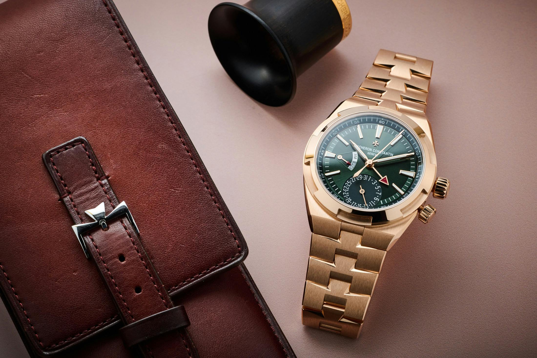 Hands-On: Vacheron Constantin's Green Dial, Pink Gold Overseas - Hodinkee