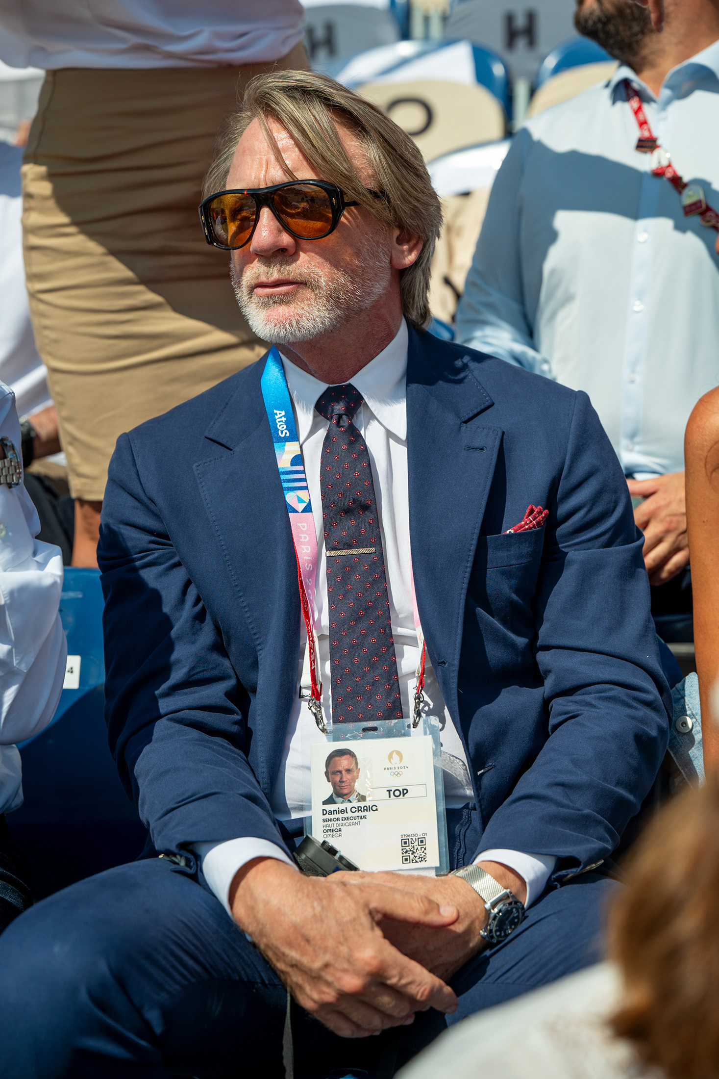 Daniel Craig At The Olympics… Wearing A Yet Unreleased No-Date Omega Seamaster? - Hodinkee