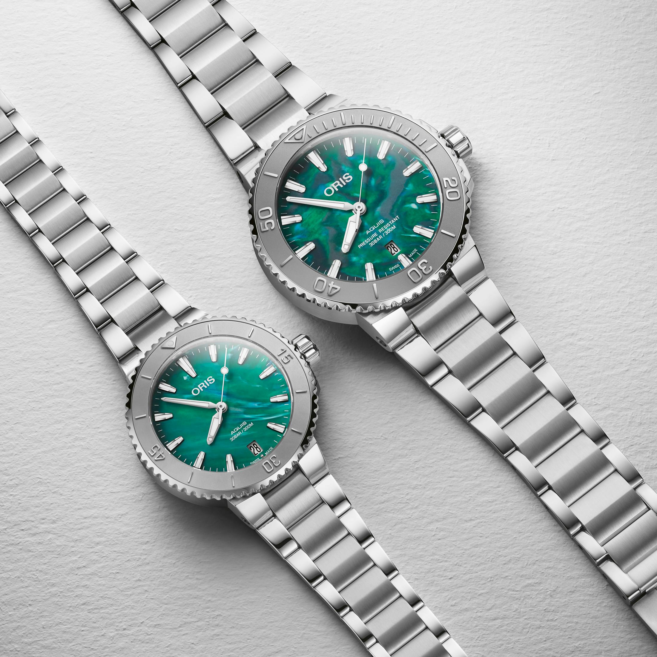 Introducing the new Oris x Bracenet Aquis with upcycled dial